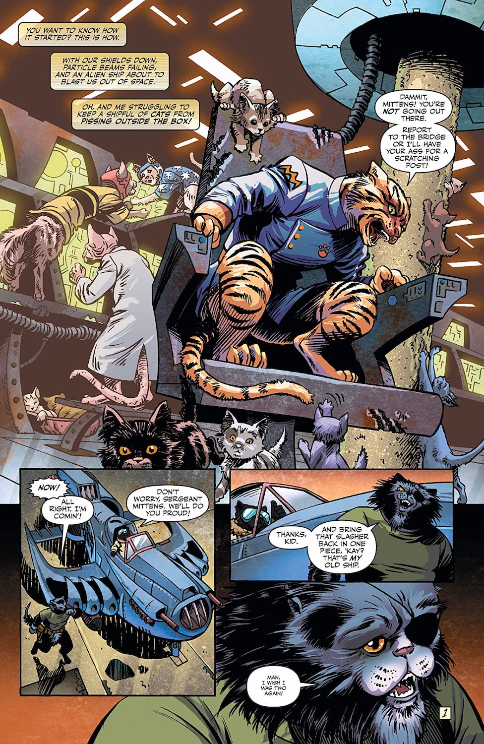 Captain Ginger, tome 1 : comics chatoyant de S. Moore, J. Brigman, R ...