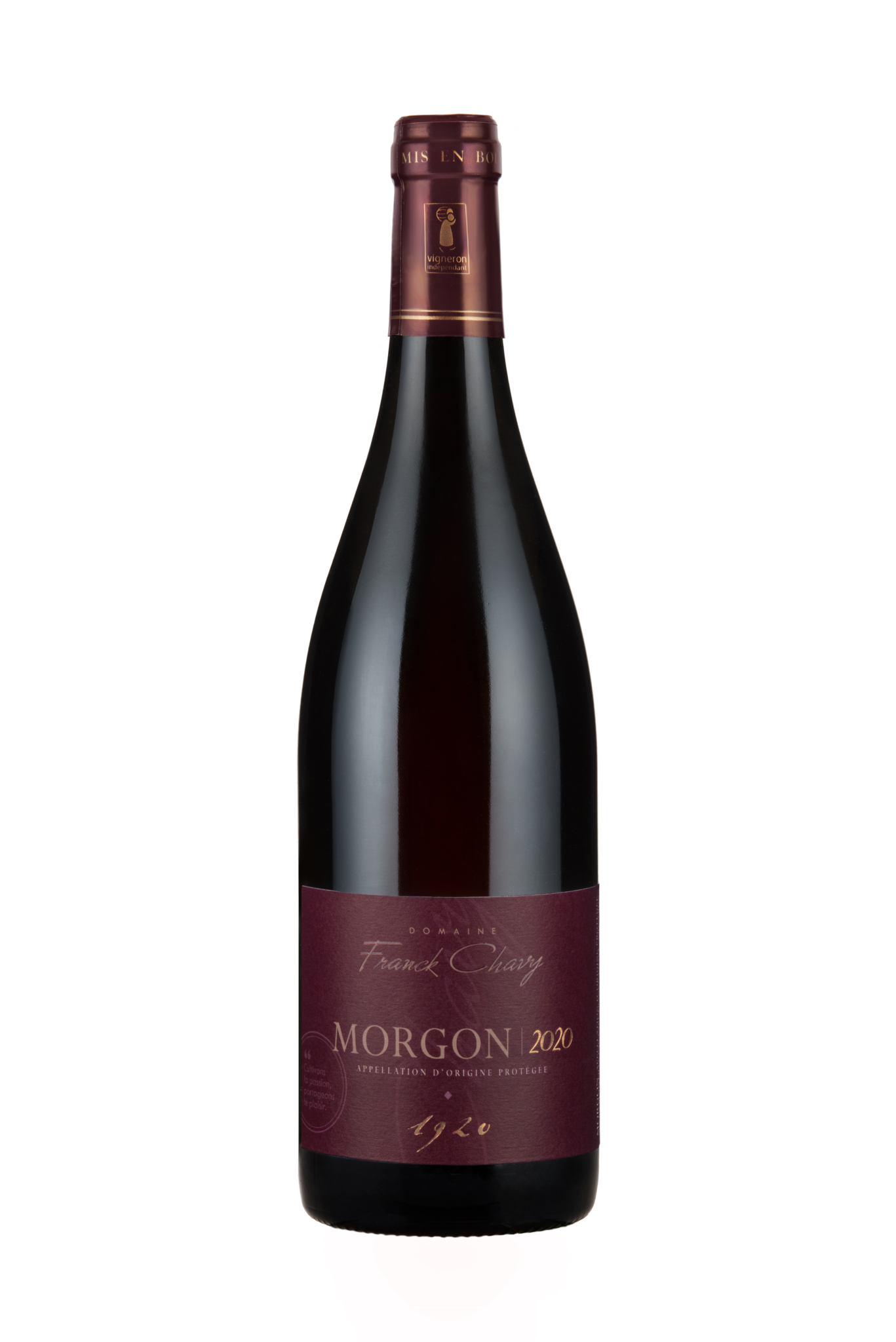 Morgon 1920 de Franck Chavy, une cuvée 2020 à découvrir
